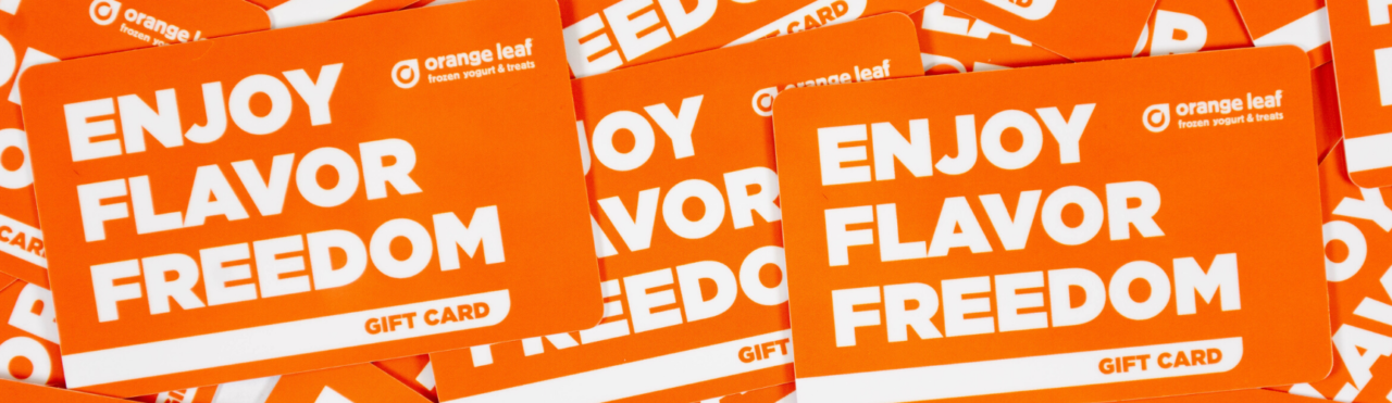 Gift Cards | Orange Leaf Frozen Yogurt